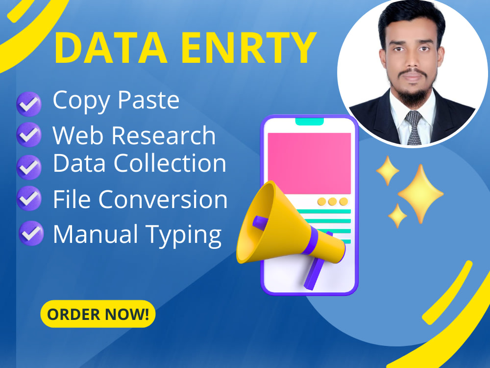 Accurate data entry, copy paste, web research, excel data entry in 24 hours | Upwork