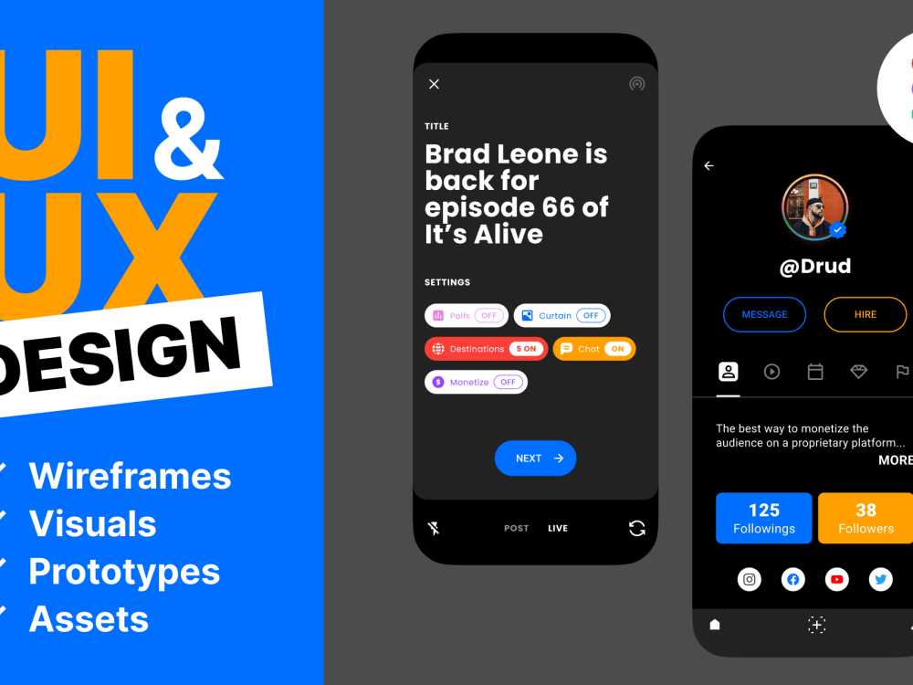 A clickable prototype for mobile or web apps in Figma | Upwork