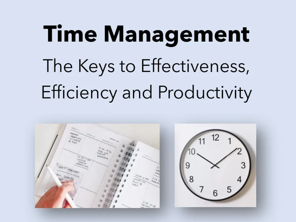 The Keys to Time Management -- Two Personalized Consultation Sessions ...