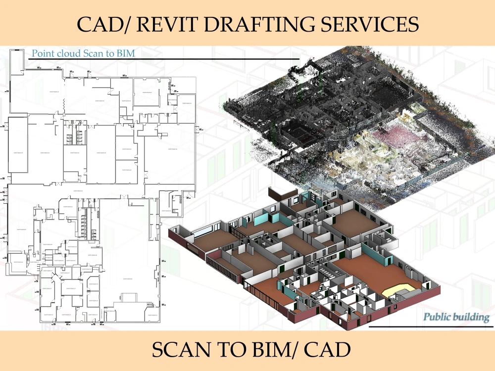 Point cloud Matterport scan to Revit and AutoCAD as builts | Upwork