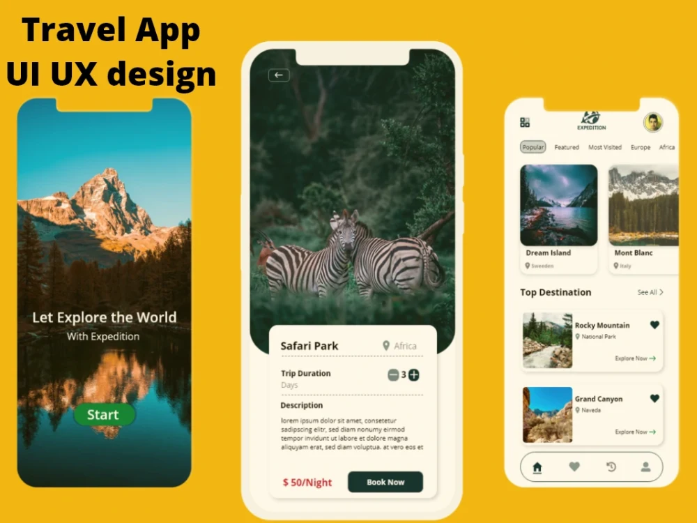 Unique mobile app UI UX design | Upwork