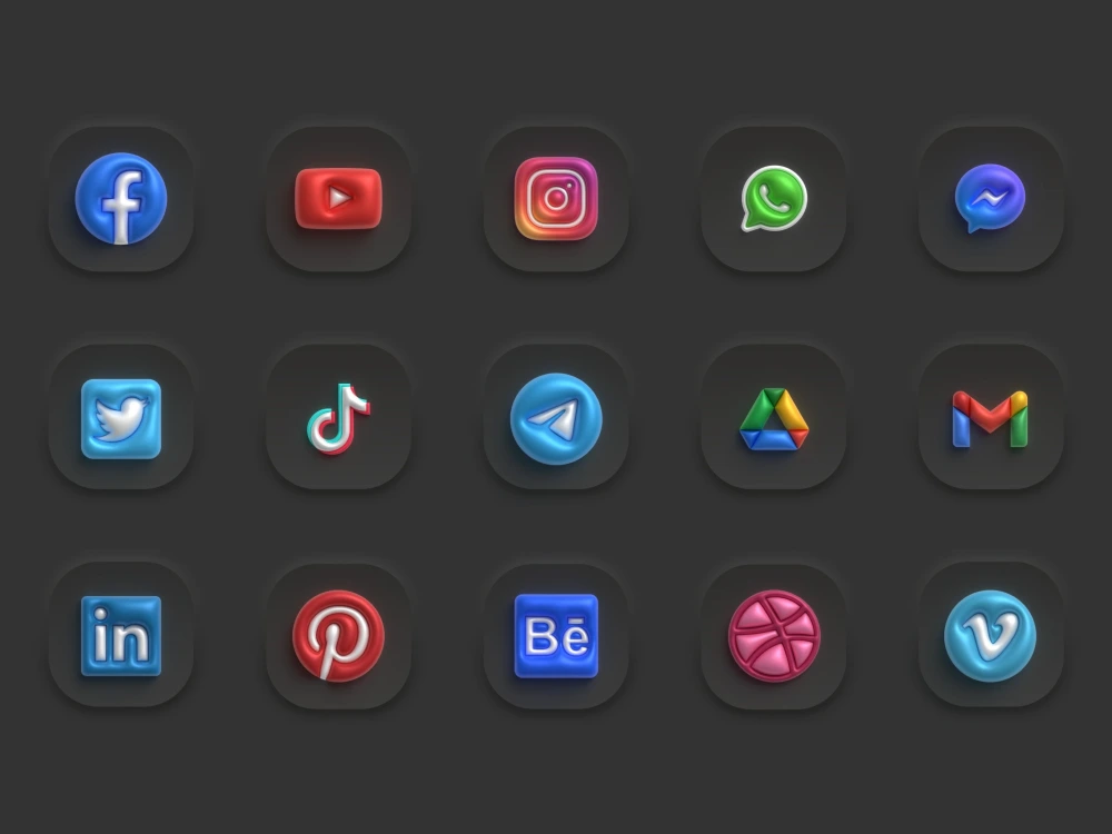 Unique 3d vector icons created for your website, application or game ...