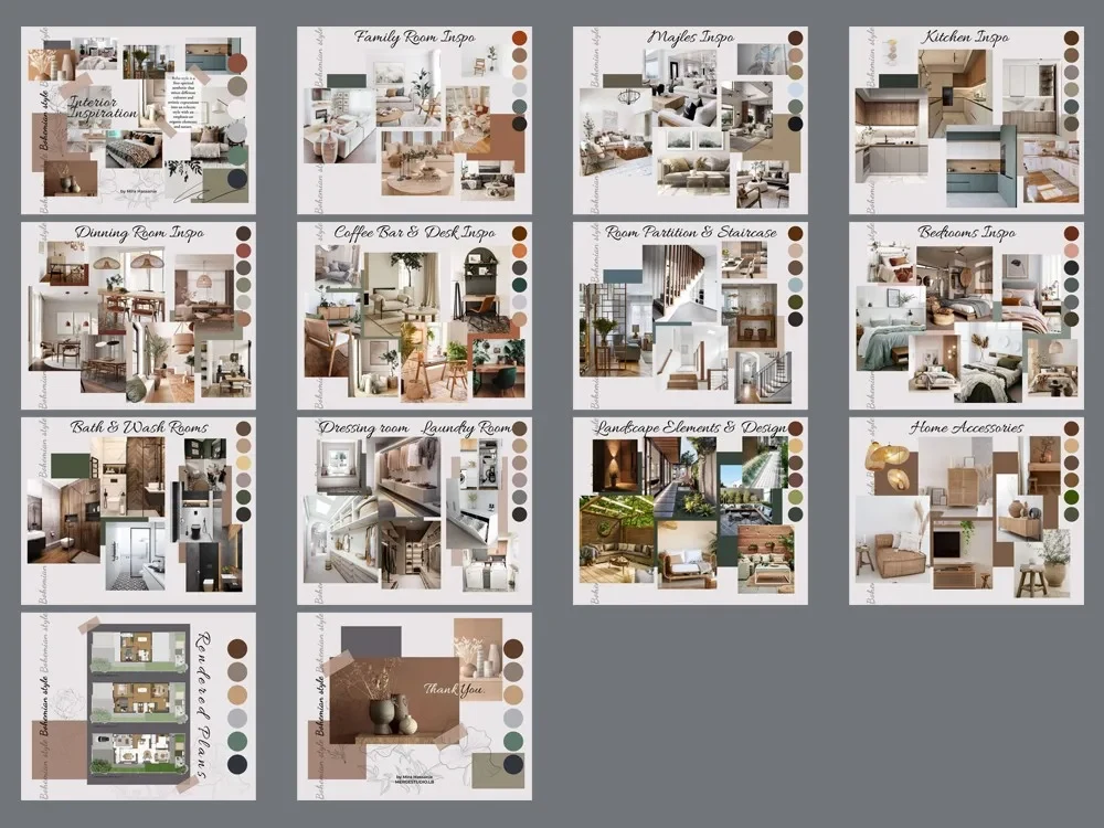 A Professional Mood Board for Interior Design inspirations | Upwork