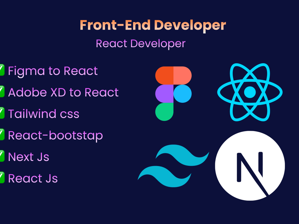 React JS | Figma to React | Figma to Next | Front End Developer | Upwork