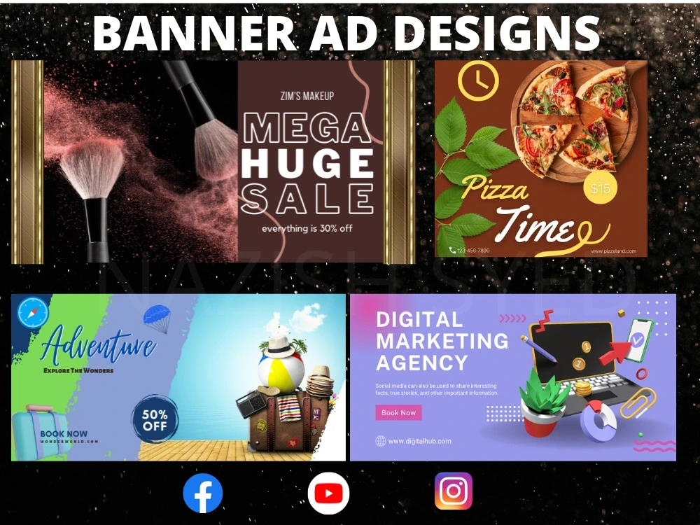 An amazing banner ad design for Facebook, Instagram and Youtube. | Upwork