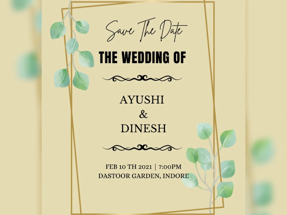 An amazing and aesthetic invitation card | Upwork