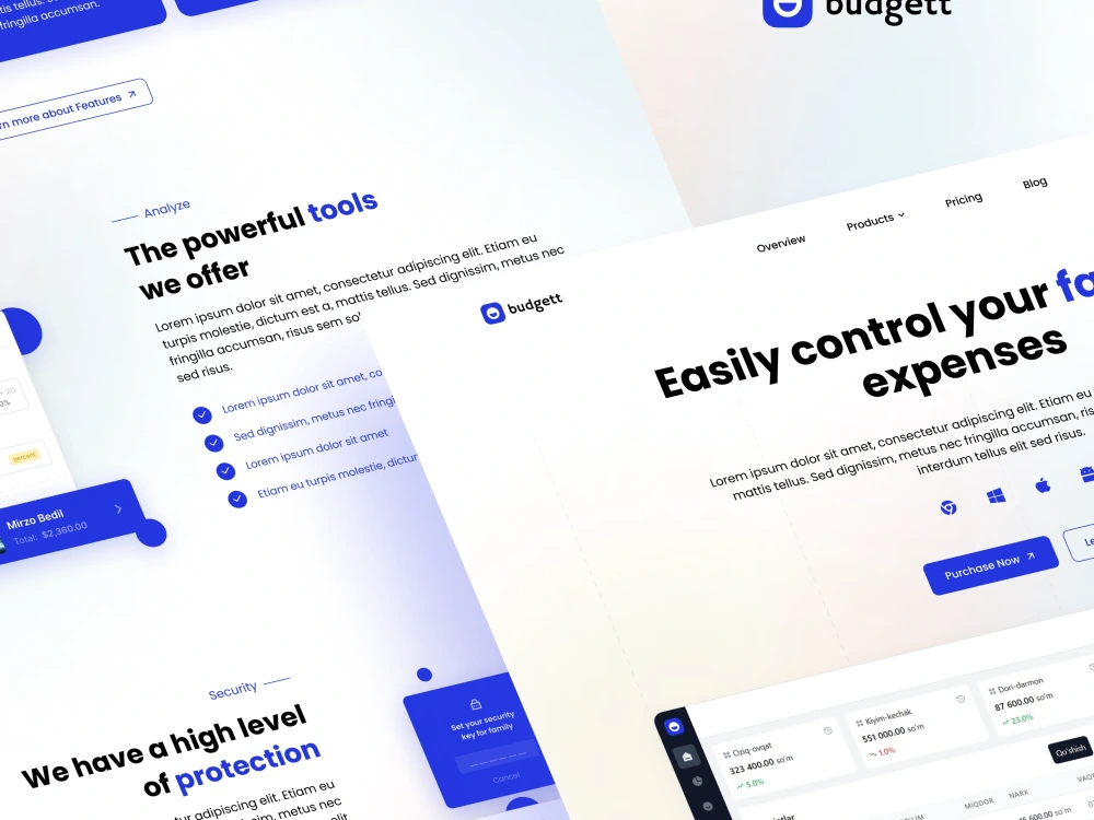 A modern and high quality landing page design | Upwork
