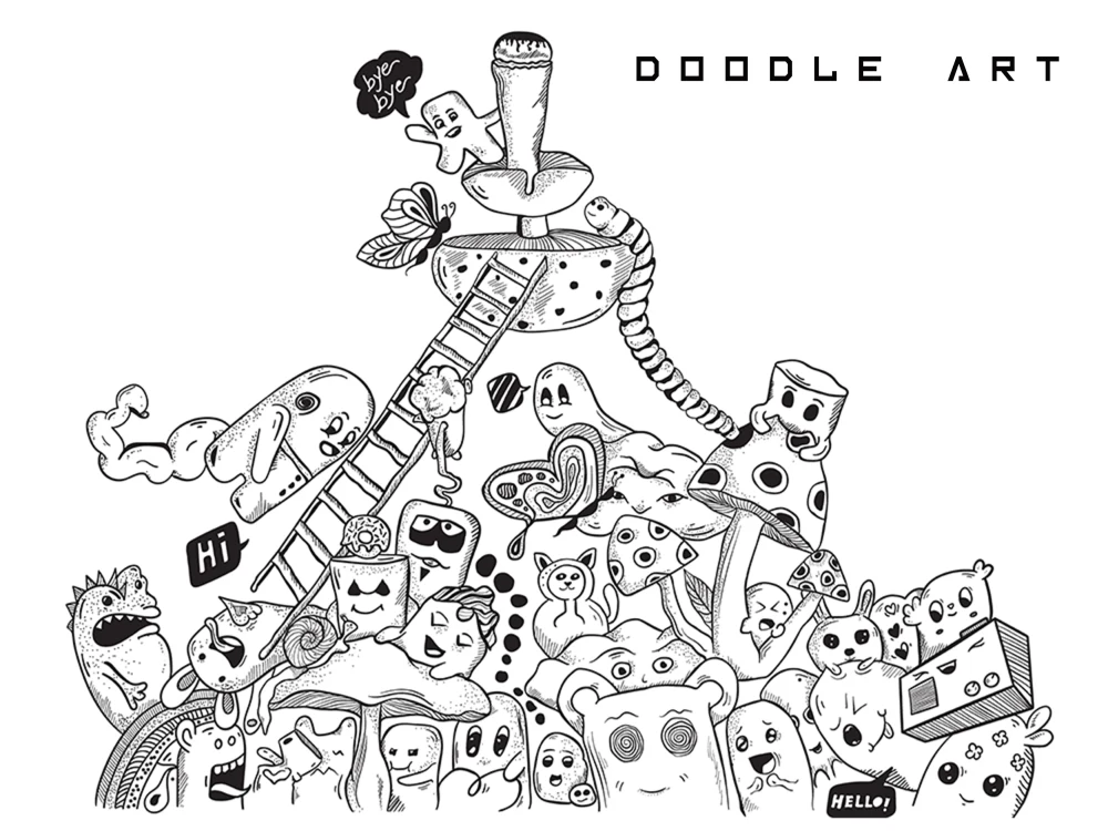 Vector fine line art drawings for your next project | Upwork