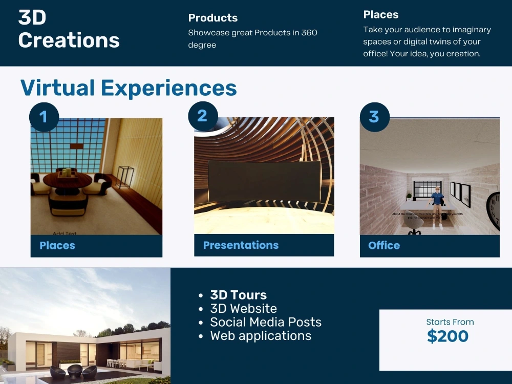 Web application, Virtual showroom, and VR experience for your website ...