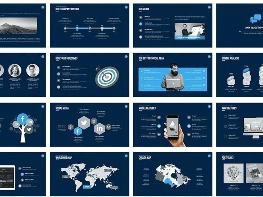 An eye-catching and impactful presentation design for your business ...