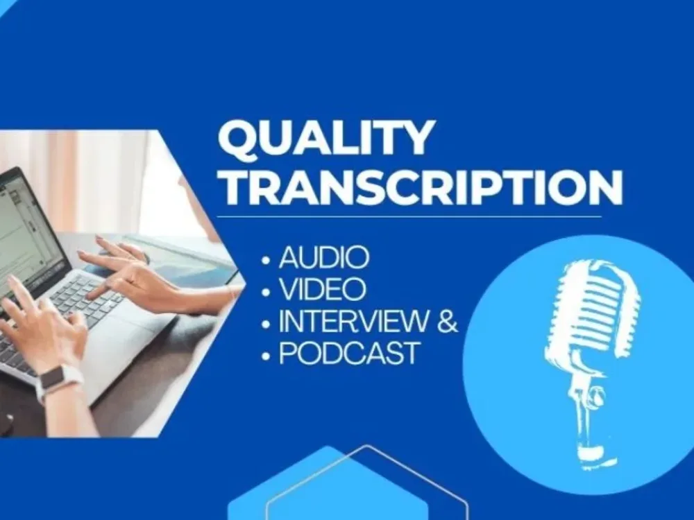 Quality transcripts for any English audio or video | Upwork