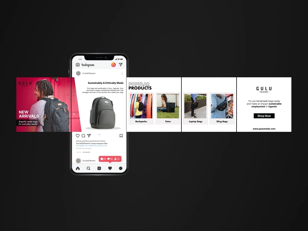 Creative carousel design for social media ad | Upwork