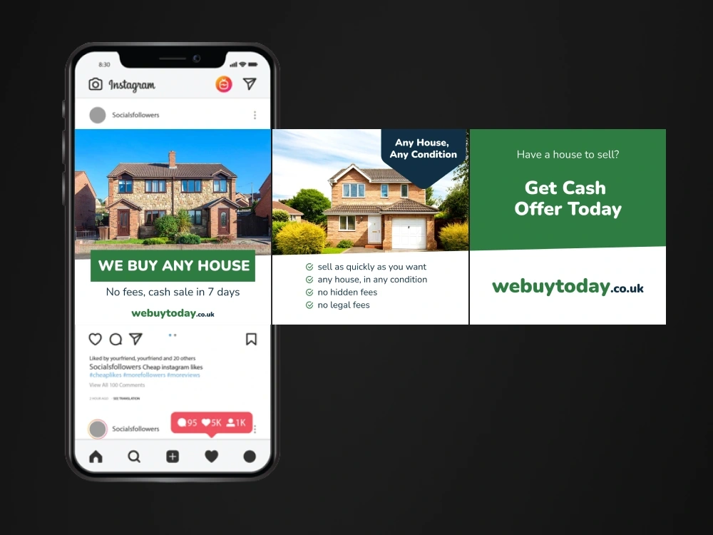 Creative carousel design for social media ad | Upwork