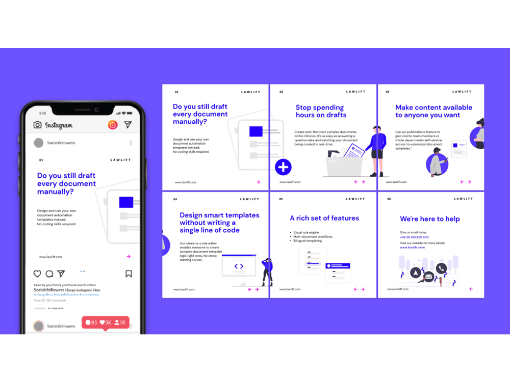 Creative carousel design for social media ad | Upwork