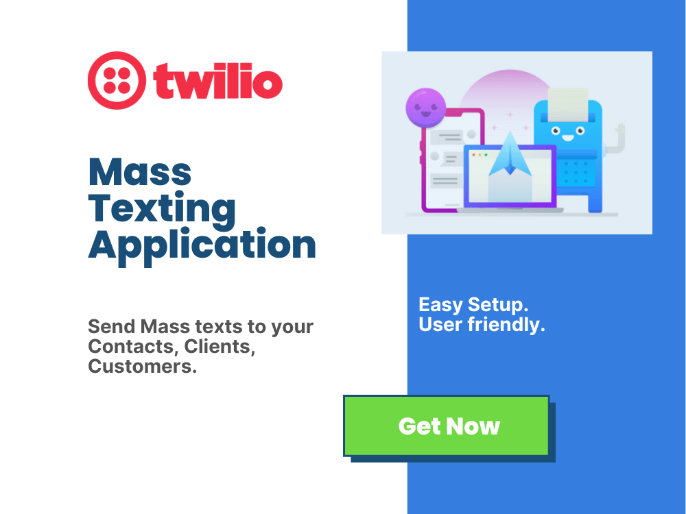 A Twilio SMS Mass Texting web application | Upwork