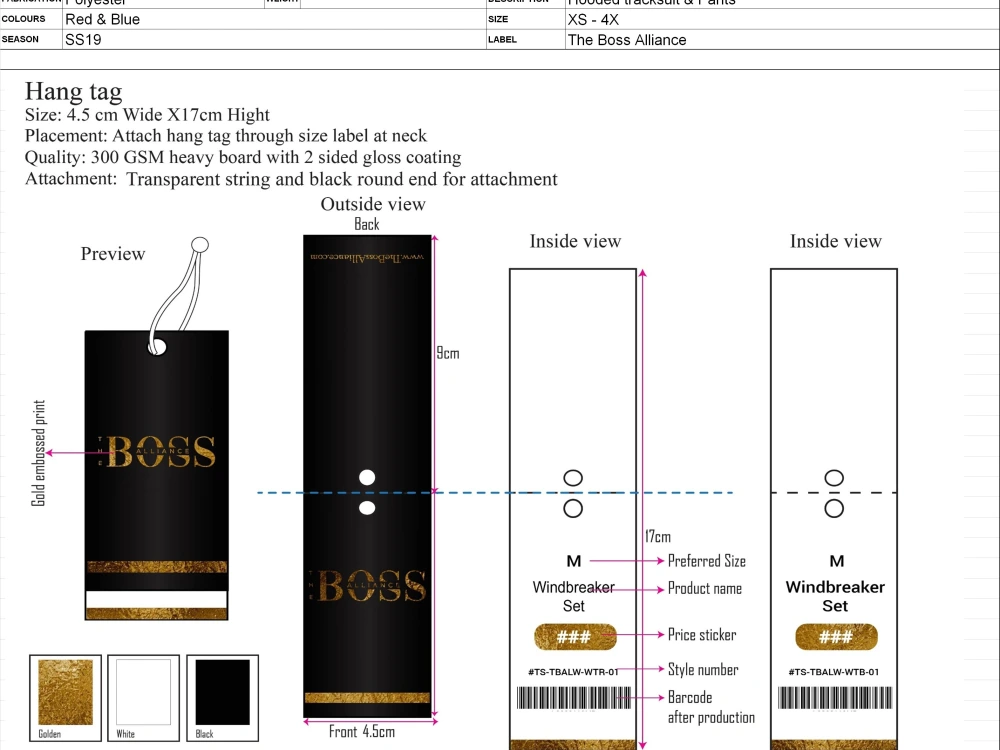 A tech pack for apparel and accessories | Upwork