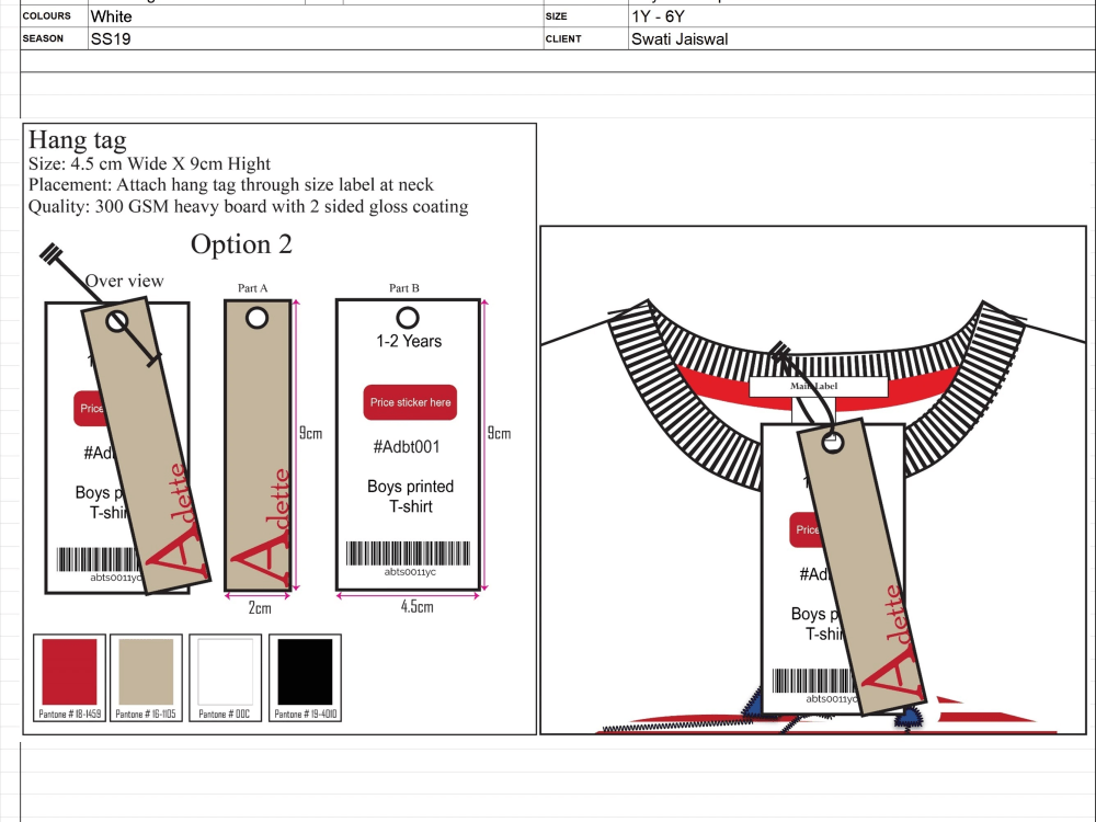 A tech pack for apparel and accessories | Upwork