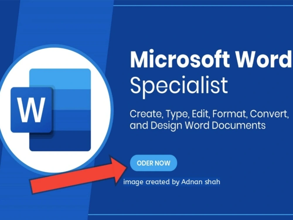 A fantastic work done in Microsoft office, like ms word,typing work ...