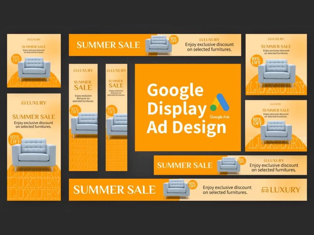 Clean and modern google display ads design | Upwork