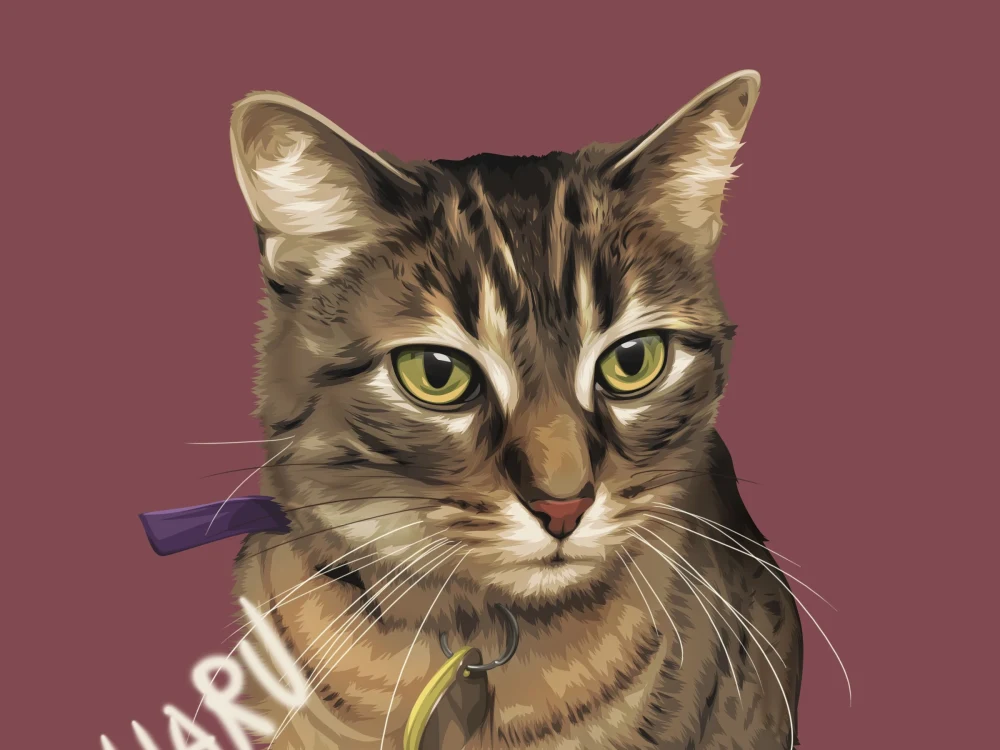 A detailed Pet Vector Portrait for your furbaby ♥ | Upwork