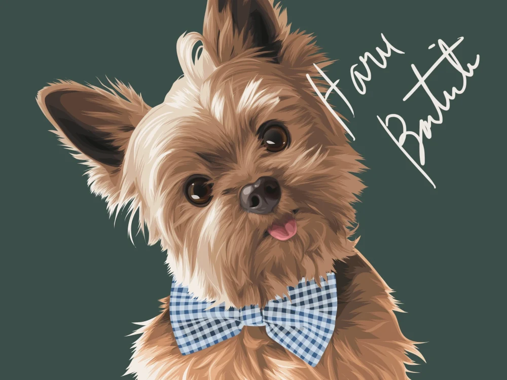 A detailed Pet Vector Portrait for your furbaby ♥ | Upwork