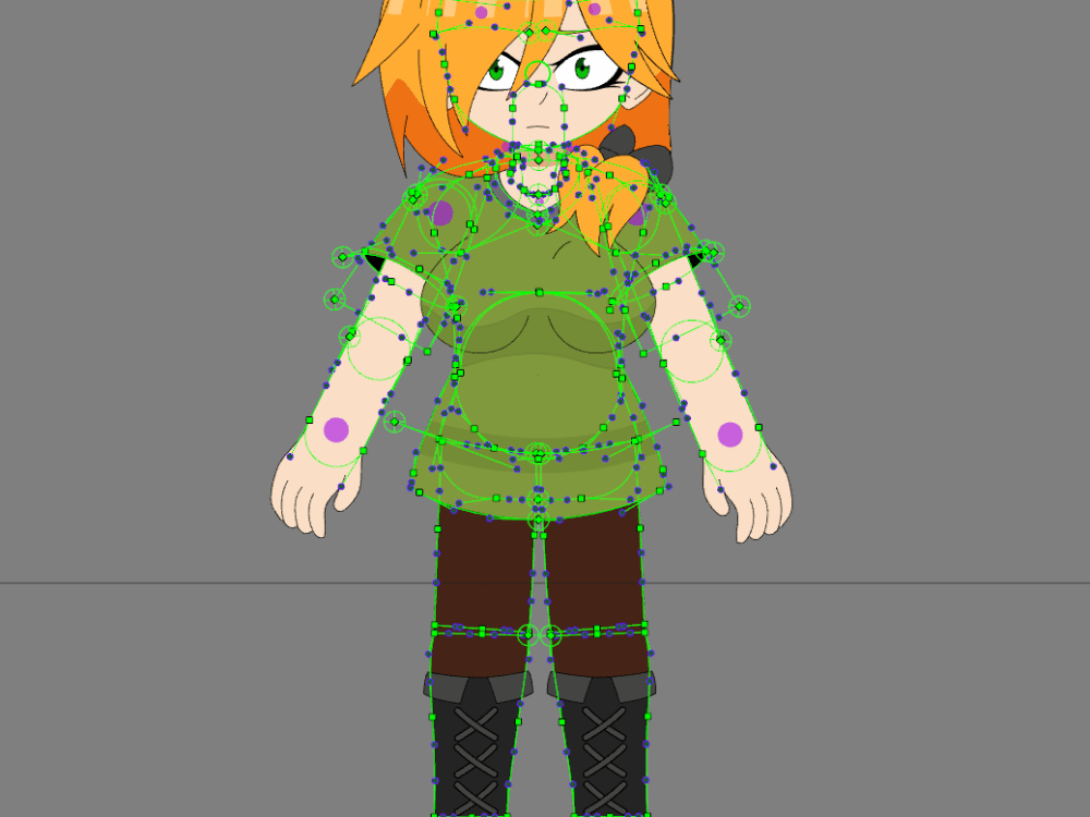 A well-made, wonderful 2D character rig for your projects | Upwork