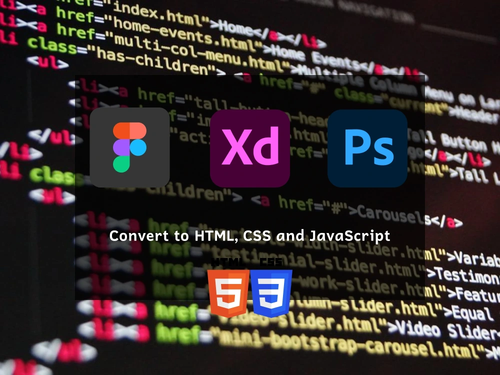 Figma PSD Adobe XD to Responsive HTML, CSS and JavaScript Website | Upwork