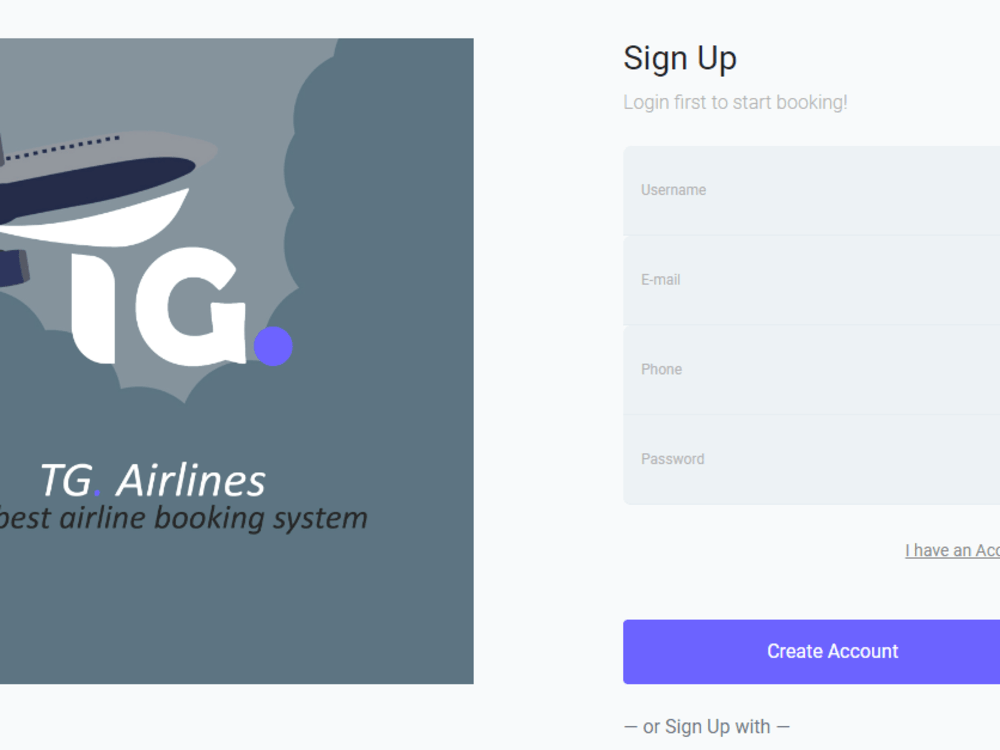 An amazing Django website for airline booking | Upwork