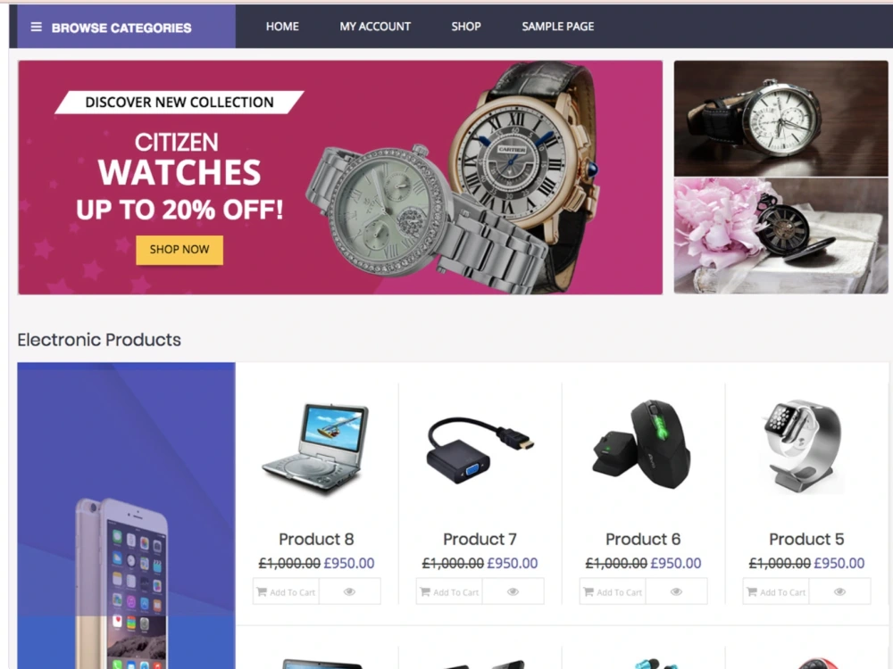 A Responsive Ecommerce Store Upwork