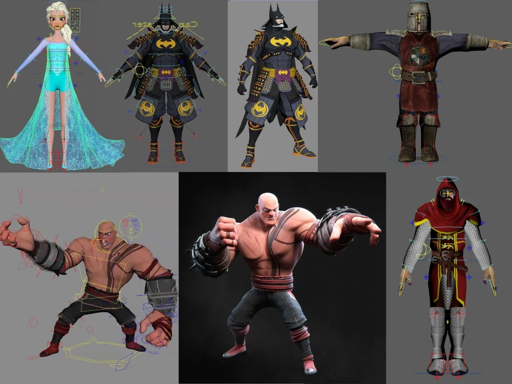 3D character rig in Maya for Unreal, Unity, Games, Animation or Mocap | Upwork