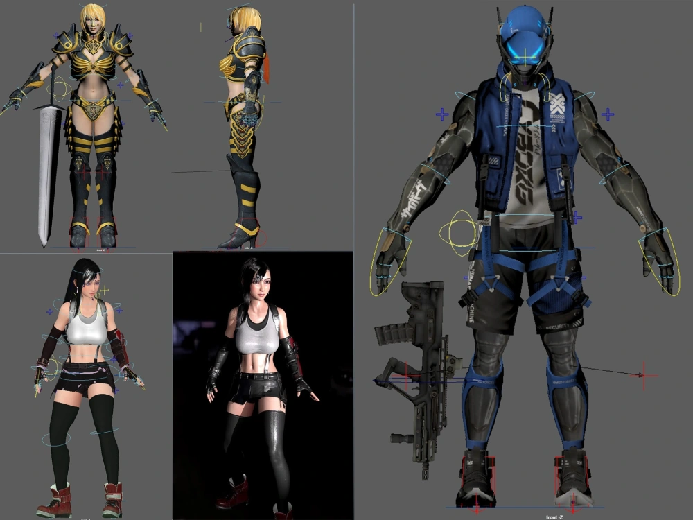 3D character rig in Maya for Unreal, Unity, Games, Animation or Mocap | Upwork