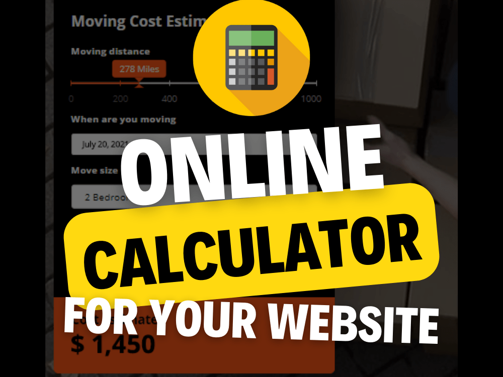An online calculator for your website | Upwork