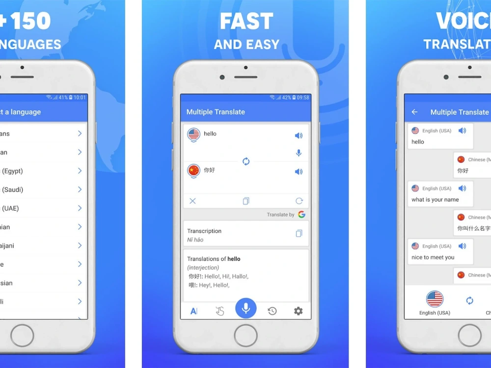 Fully Custom Voice, Language translator App on android and iOS with admin | Upwork