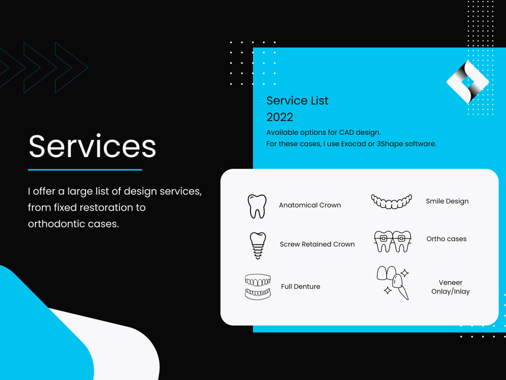 Exocad/3Shape Dental Design Service | Upwork