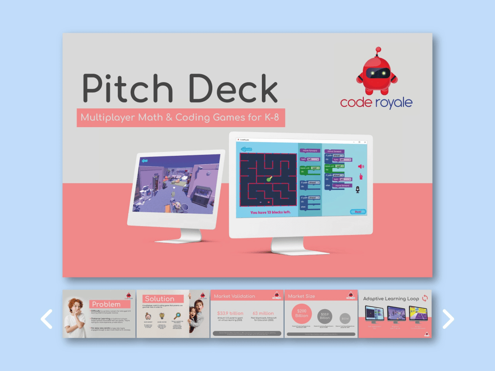 Professional and creative PDF presentation design, Pitch Deck ...