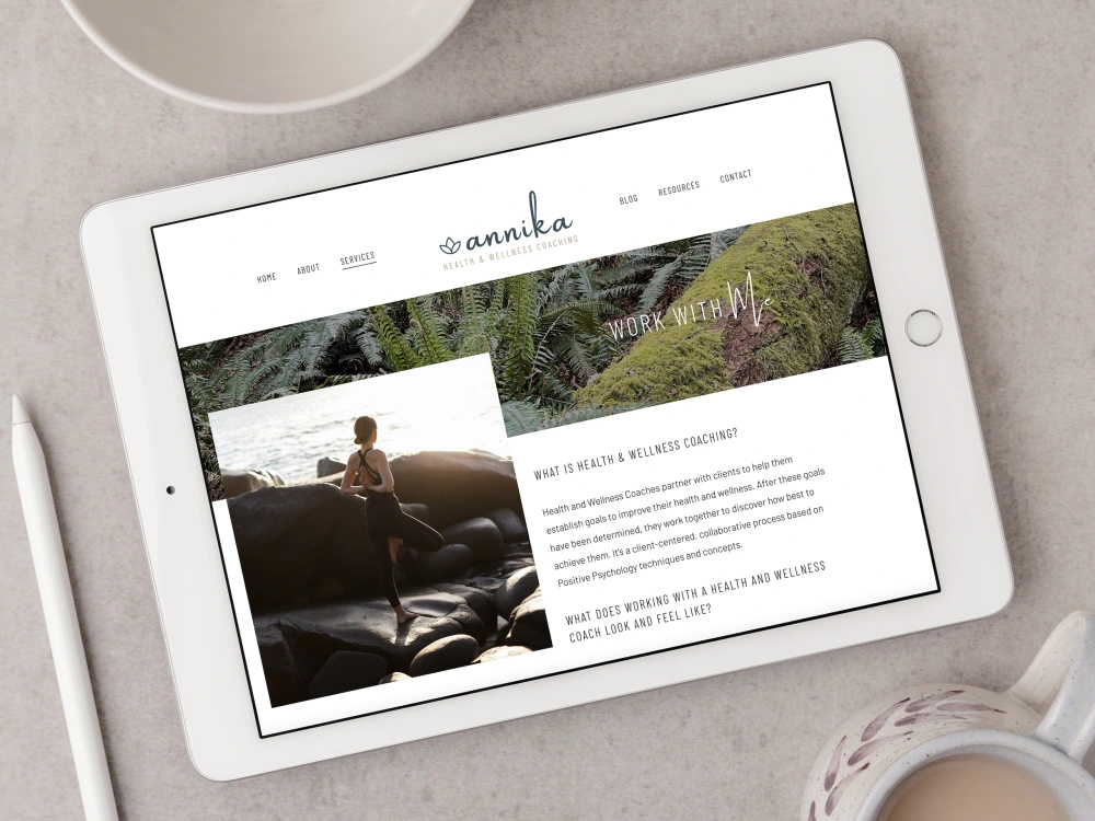 A beautiful, custom-designed website that looks fab on desktop and ...