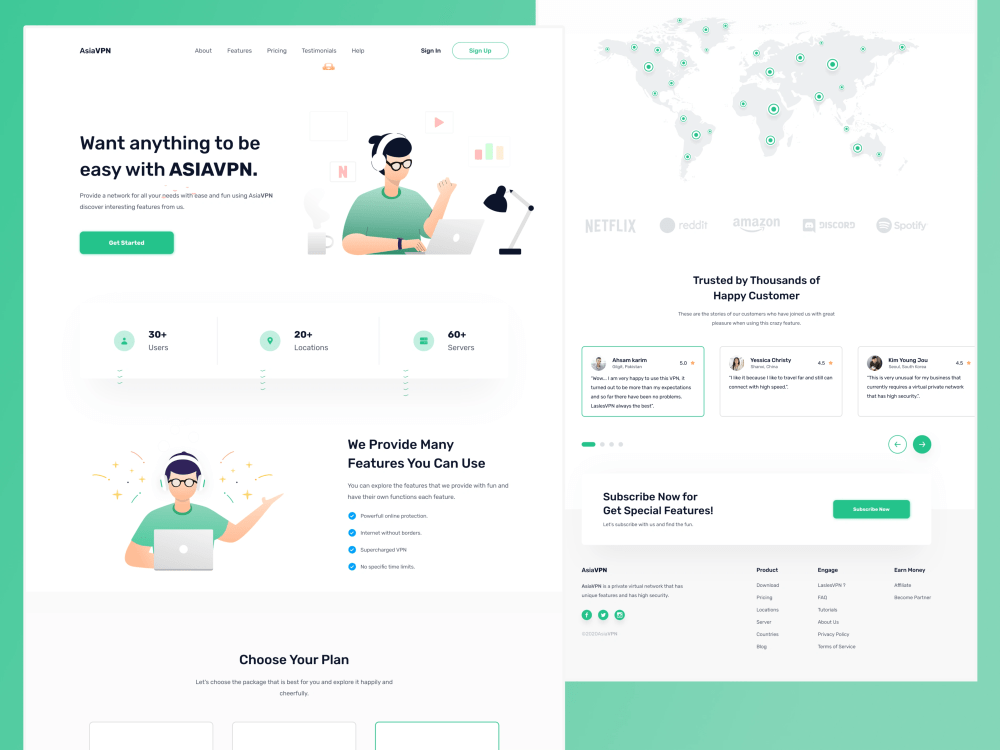 Professional UX UI landing page and web template design | Upwork