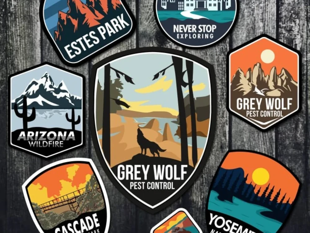 Monogram logo, sticker or badge | Upwork