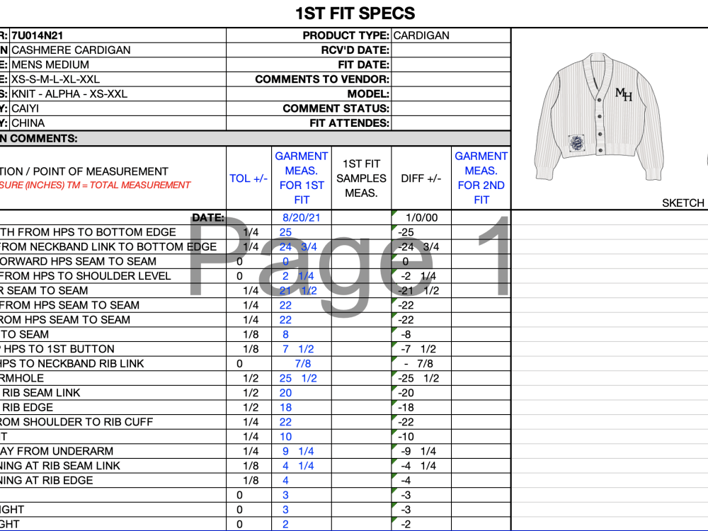 A detailed tech pack | Upwork
