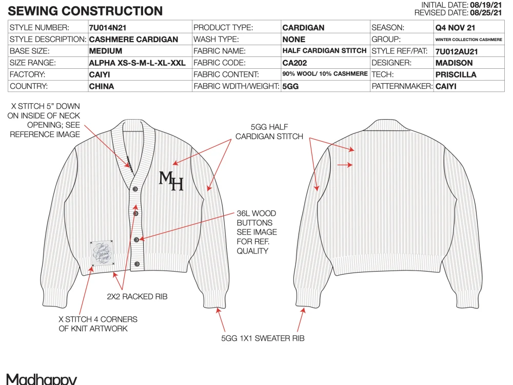 A detailed tech pack | Upwork
