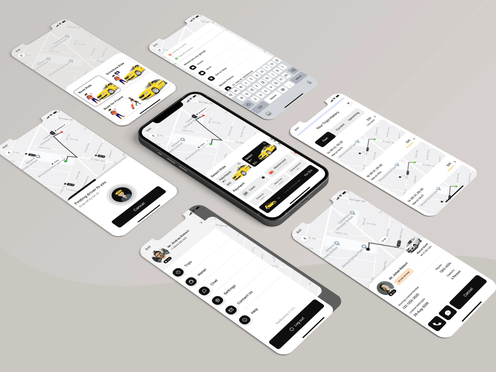 Taxi Booking and Ride Sharing App | Android | iOS | Upwork