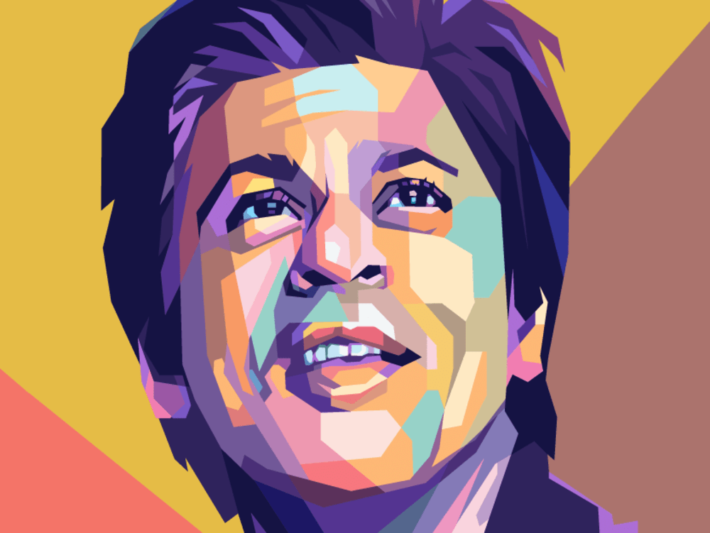 Awesome colourful wpap pop art portrait | Upwork