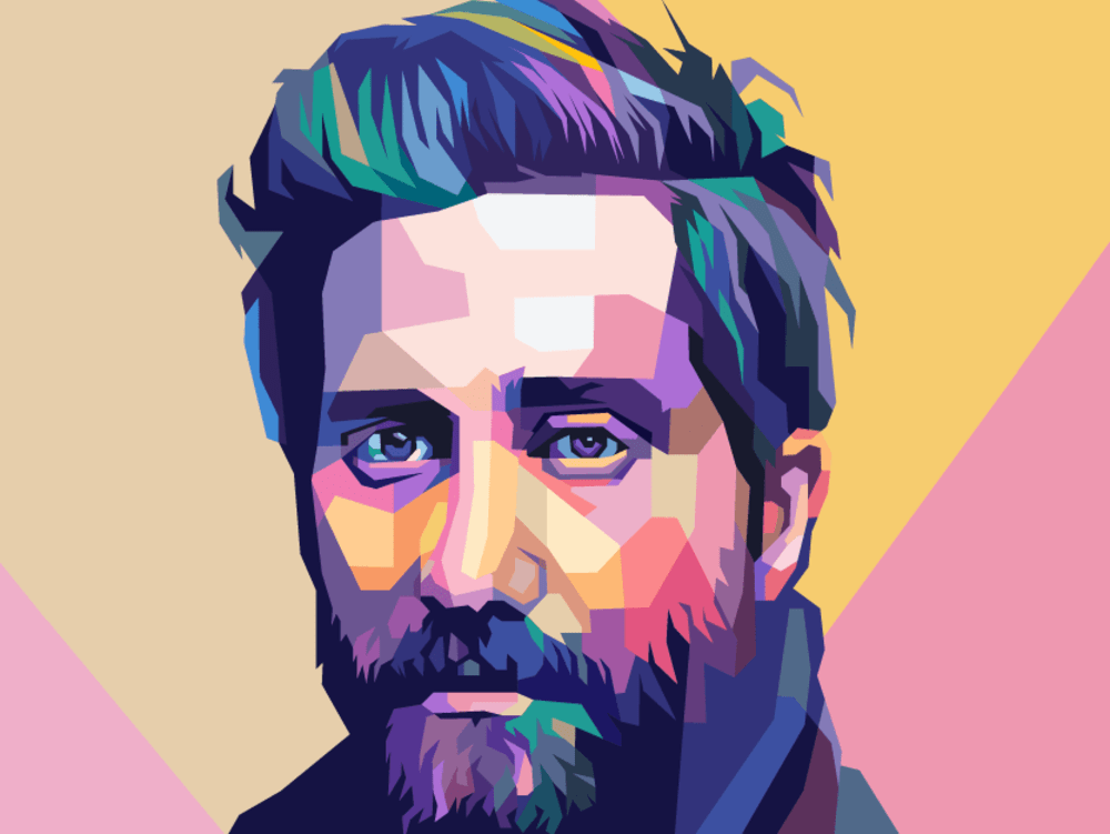 Awesome colourful wpap pop art portrait | Upwork