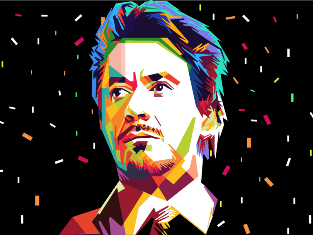 Awesome colourful wpap pop art portrait | Upwork