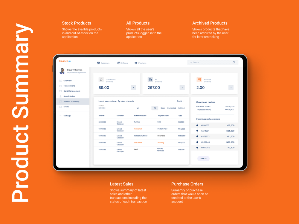 A functional SaaS analytics dashboard | Upwork