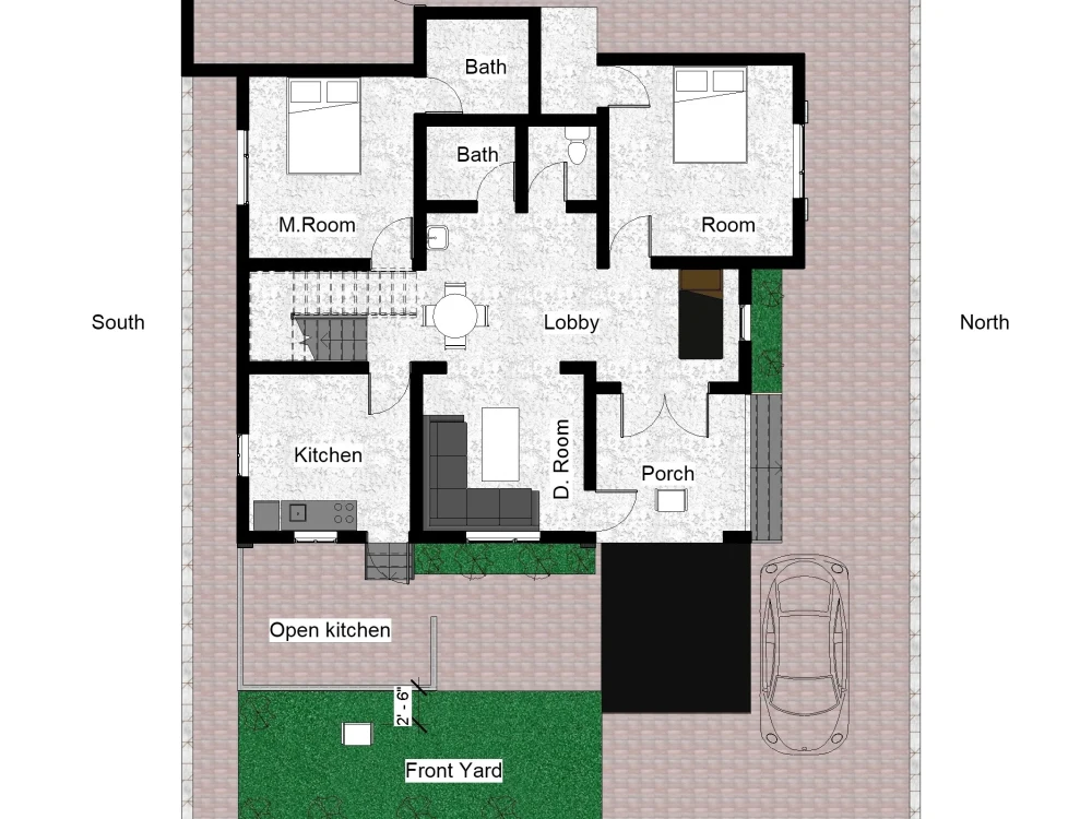 3D Residential Buildings Design & Planning as per direction orientation ...