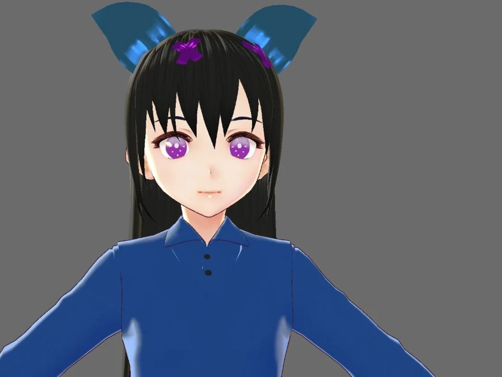 Custom 3d vrchat, vr avatar model avatar, facerig anime vtuber model ...