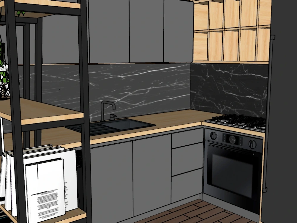 A fantastic render/s designed for you. I can design in sketchup, pcon ...