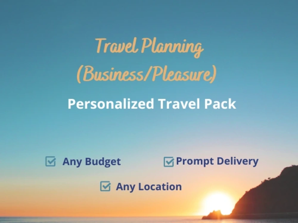 A detailed personalized travel pack for your next trip | Upwork