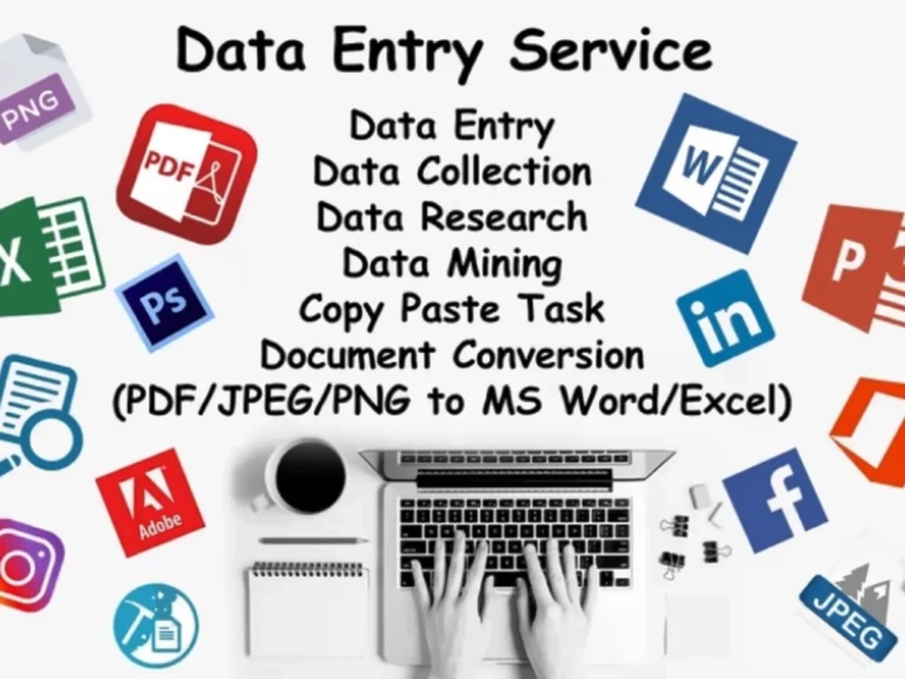 A data entry for 300 companies with their business detail with ...